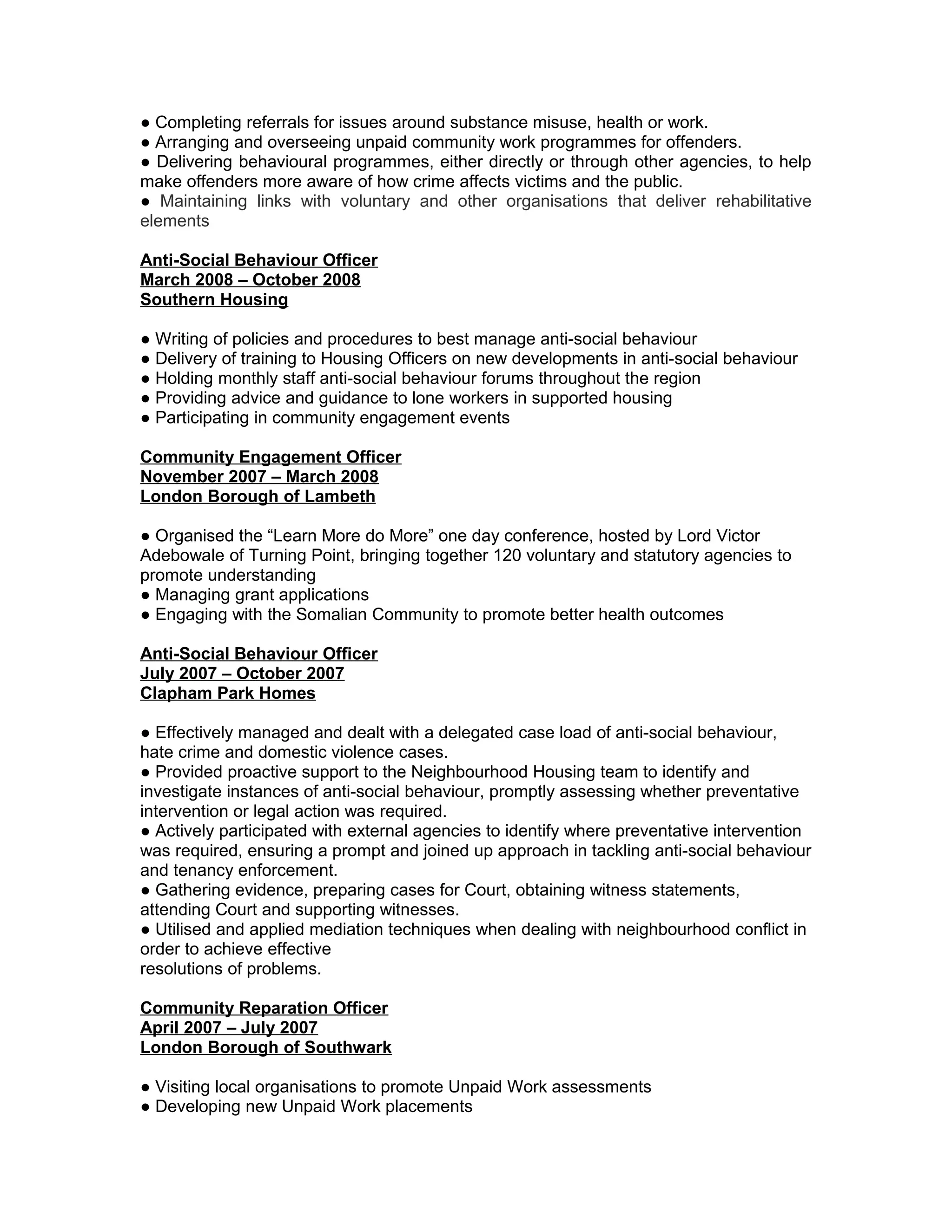 elaine dacosta cv october 2016. | DOC