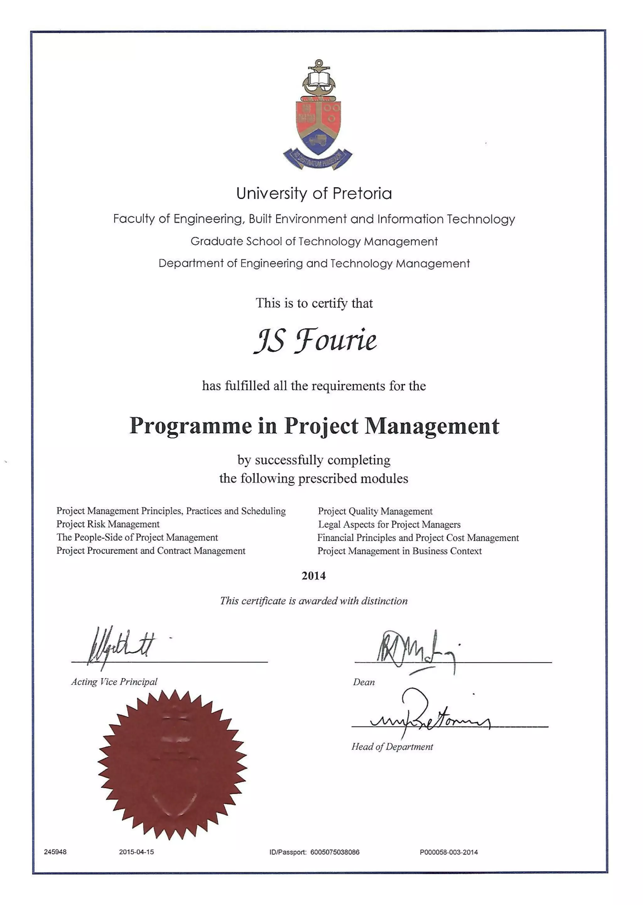 PPM Certificate | PDF