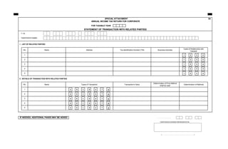 special attachment_statement of transaction with related parties | PPT