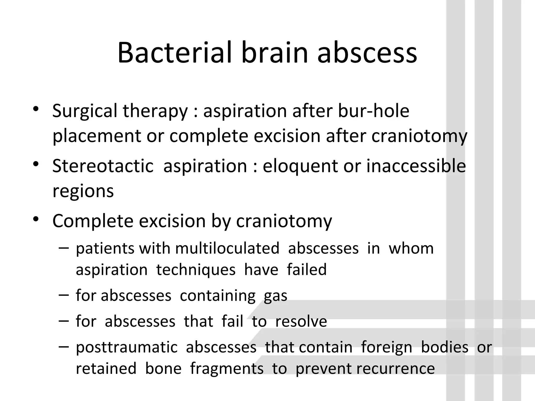 Brain abscess neurosurgery presentation ppt | PDF