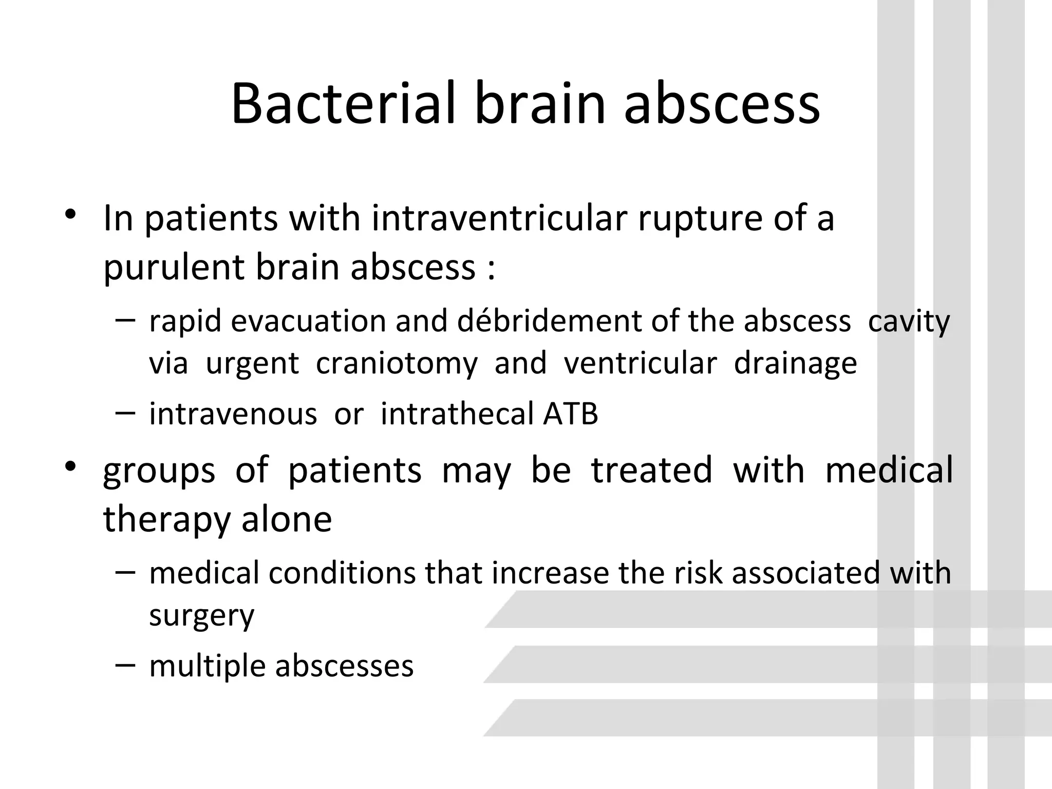 Brain abscess neurosurgery presentation ppt | PDF