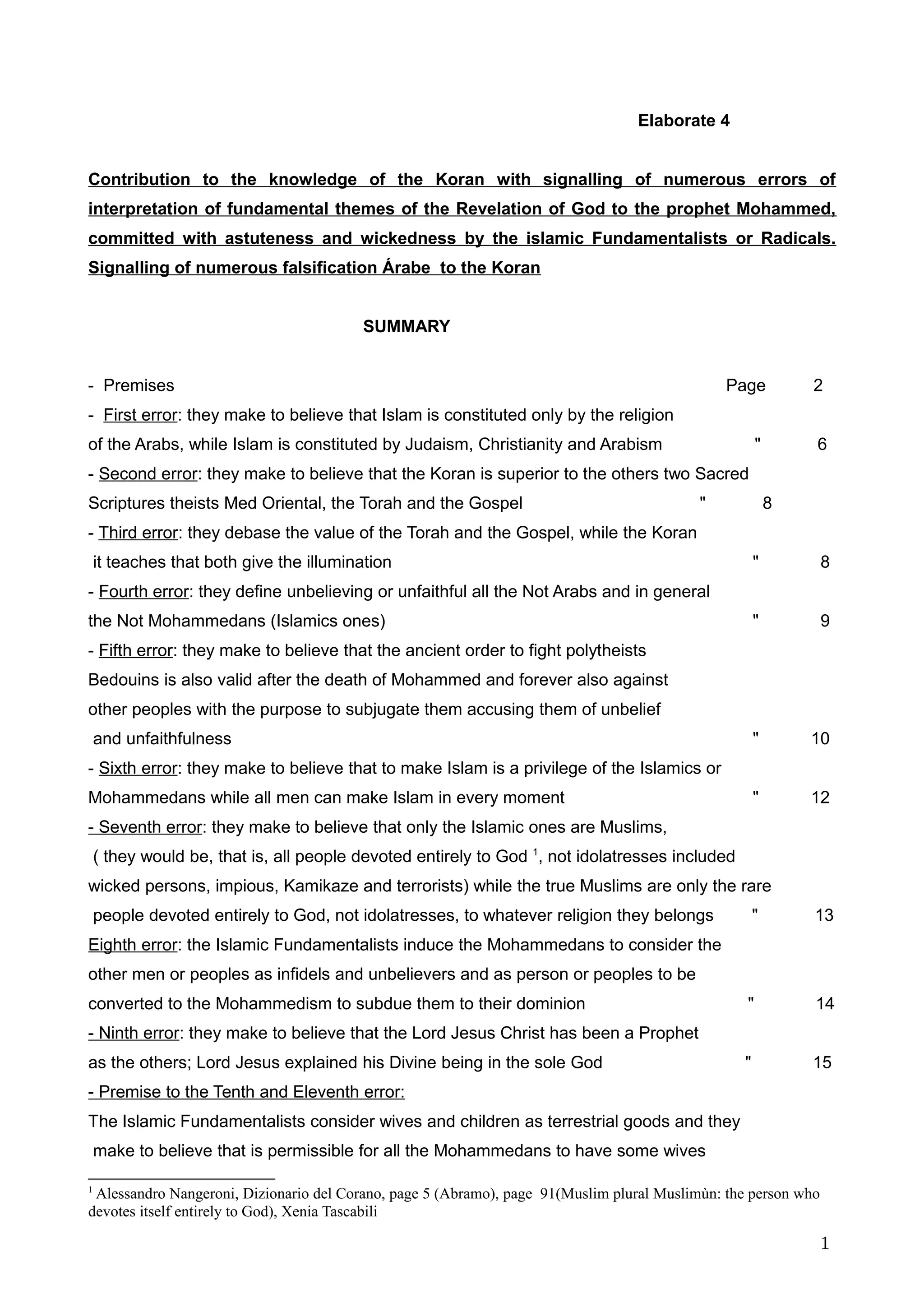 044a - Contribution to the knowledge of the Koran with signalling of ...