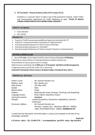 Arpit Jain -Resume | DOCX