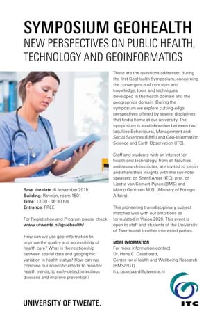 IGS Symposium GeoHealth-1 | PDF