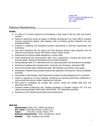 Ramakrishna_Profile | DOC