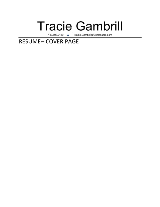Resume. Tracie.Gambrill | PDF