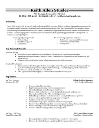 Keith Stueler Resume V4-2016 | PDF