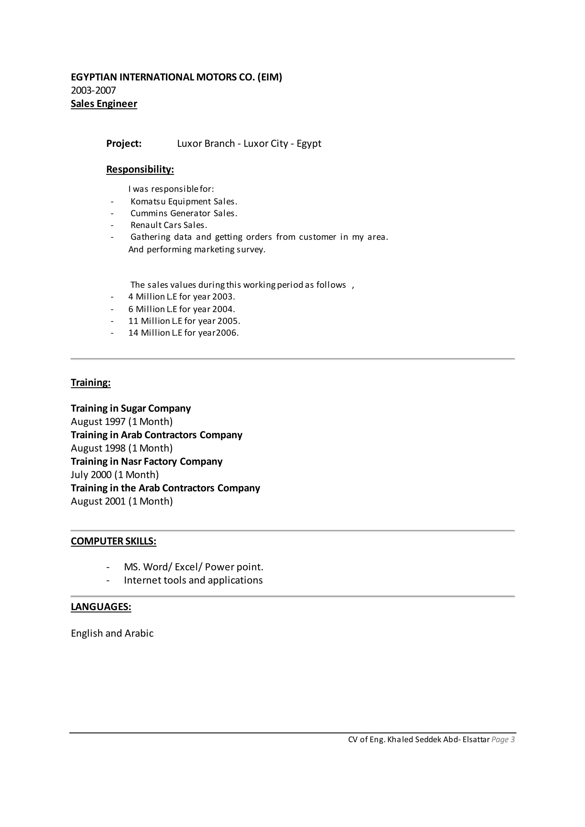 ENG.Khaled CV | DOCX
