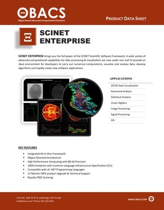 OBACS - SCINET ENTERPRISE Data Sheet | PDF