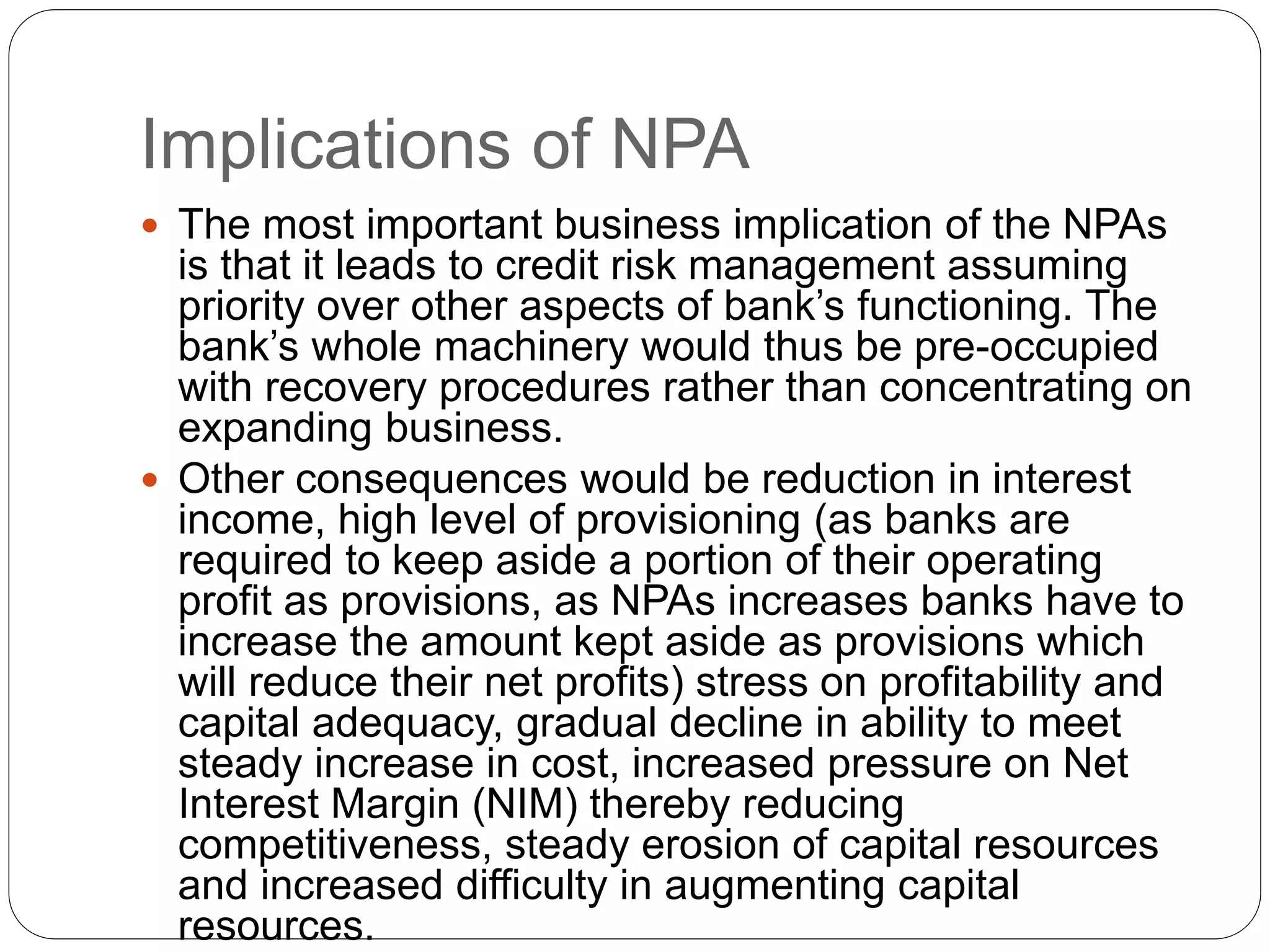 Non Performing Assets - Banks | PPTX