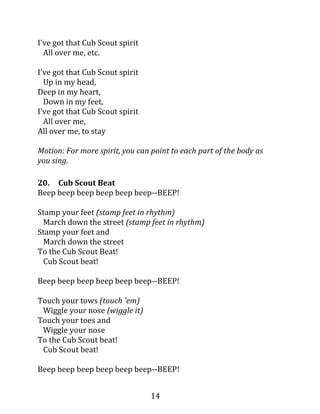 Sing and be Happy Singalongs for Scouts | PDF