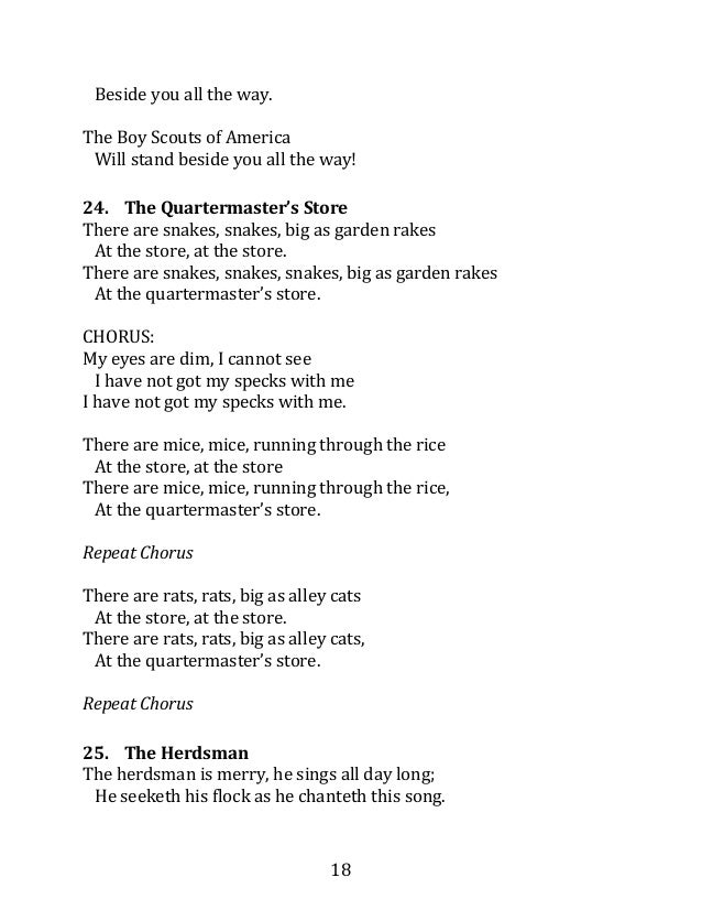 Sing and be Happy Singalongs for Scouts