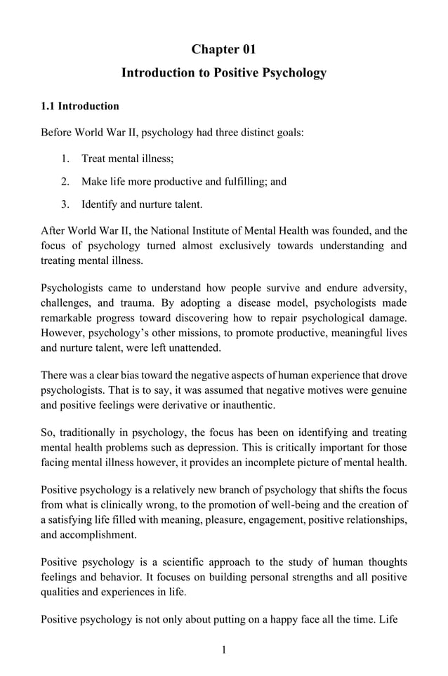 046 Positive Psychology MAPC IGNOU | PDF