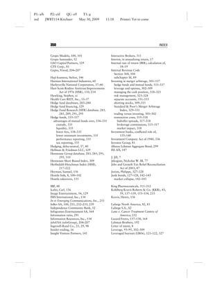 Merger Arbitrage Book Excerpt - Index | PDF
