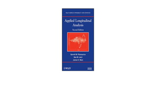 Kindle Applied Longitudinal Analysis | PDF