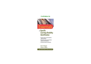 [PDF] download⚡ Essentials of Specific Learning Disability ...