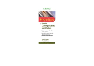 [PDF] download⚡ Essentials of Specific Learning Disability ...