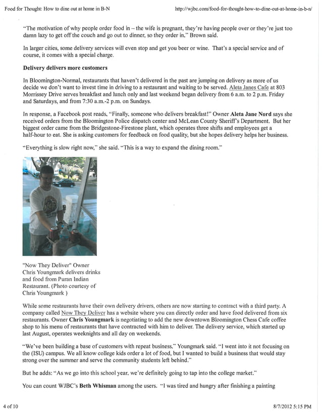 Food for Thought Column Sample | PDF