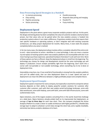 The Four Pillars of Analytics Technology Whitepaper | PDF