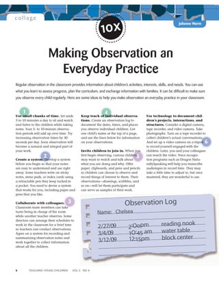 Making observation an everyday practice | PDF
