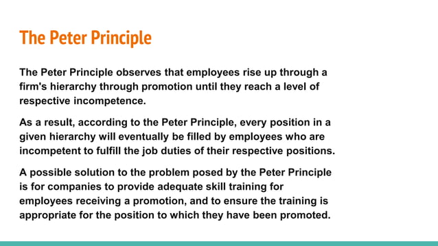 047# The Peter Principle.pptx | Careers