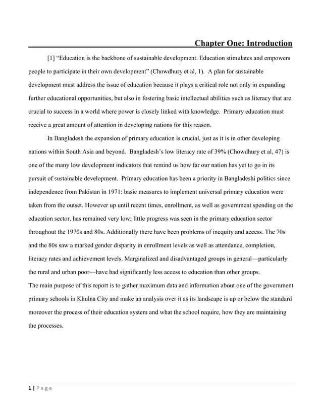 Case Study Report on Jahan Nagar Primary School | PDF