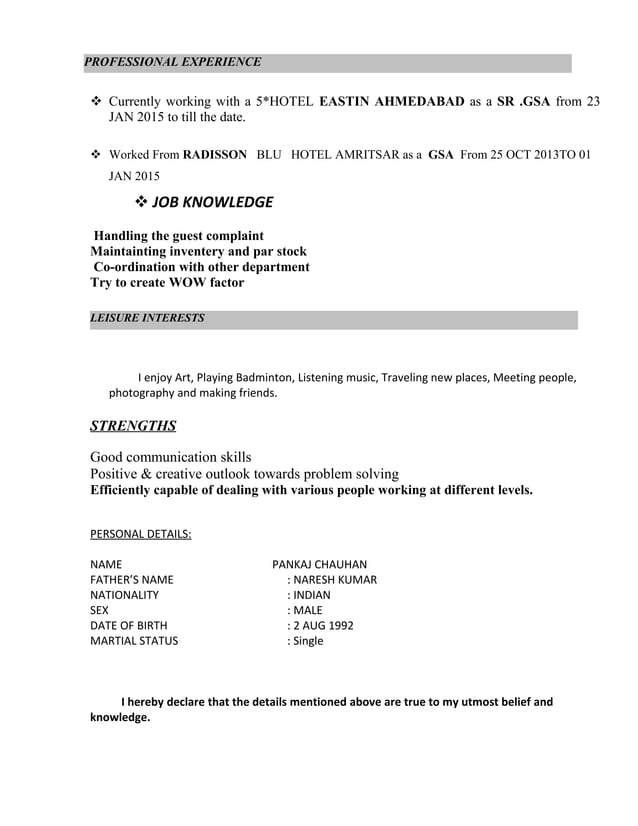 pankaj resume 1 (8) | DOC
