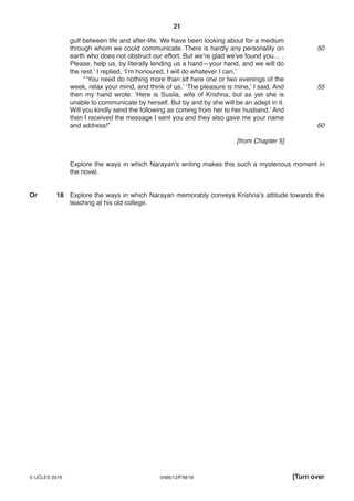 IGCSE Literature | PDF