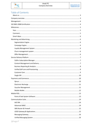 Arad ITC-Overview | PDF