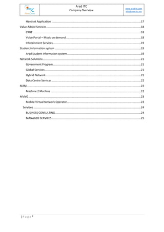 Arad ITC-Overview | PDF