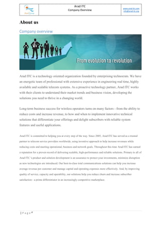 Arad ITC-Overview | PDF