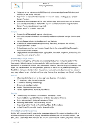 Arad ITC-Overview | PDF