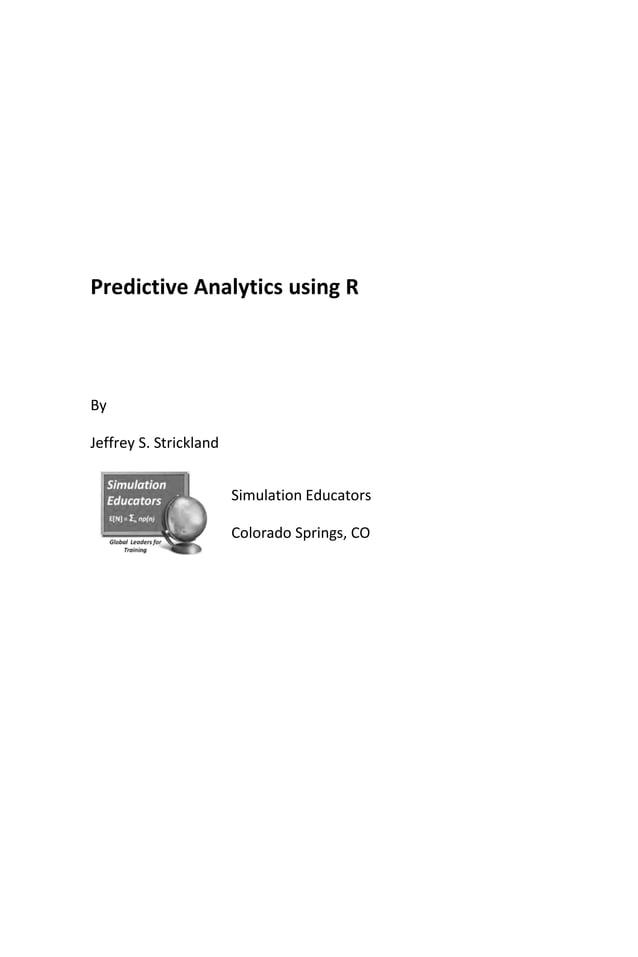 Predictive Analytics using R | PDF