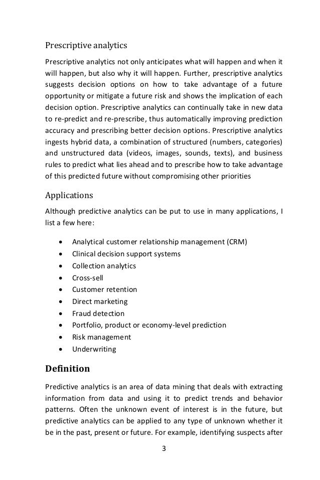 Predictive Analytics Using R