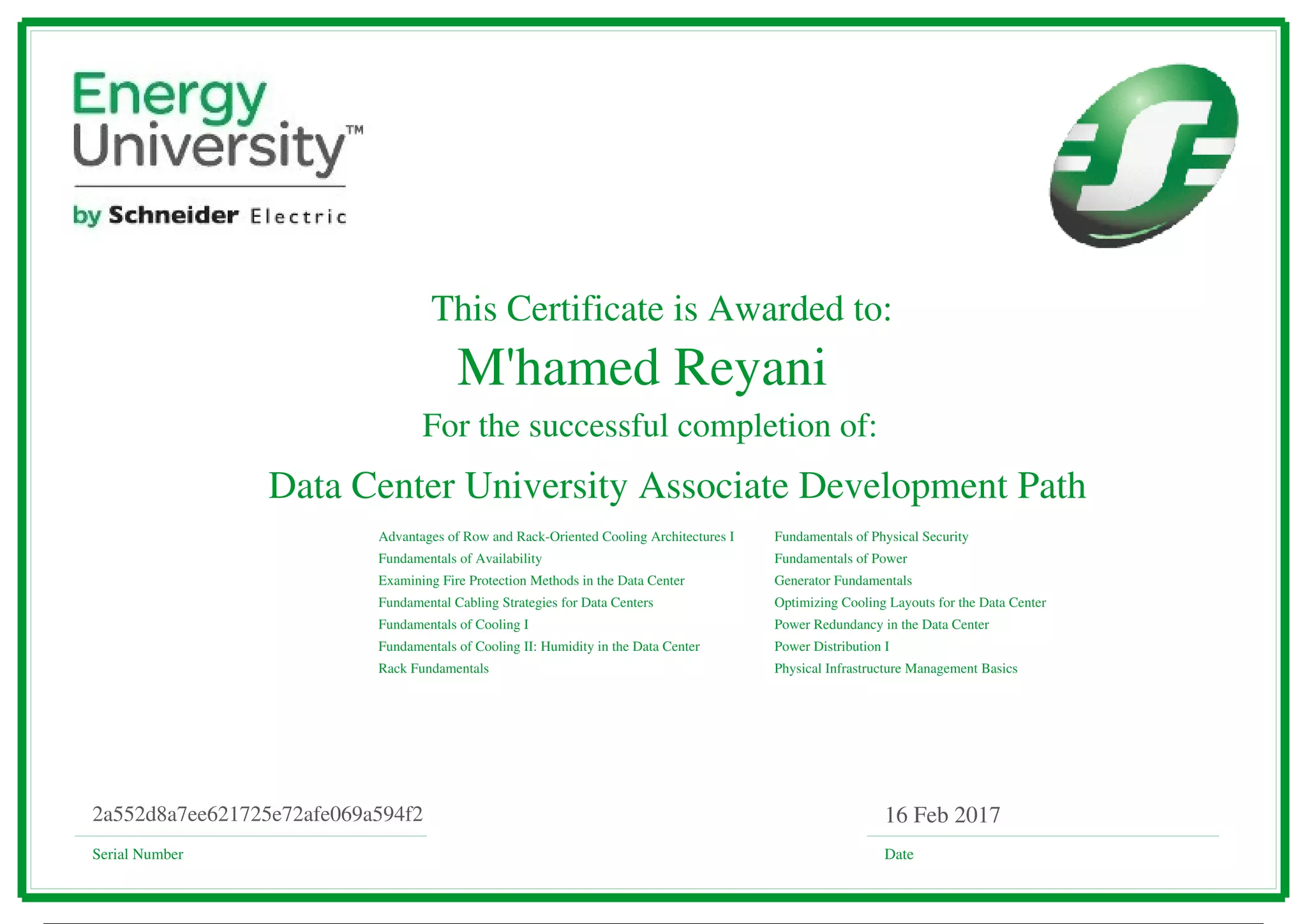 Course Certificate APC | PPT