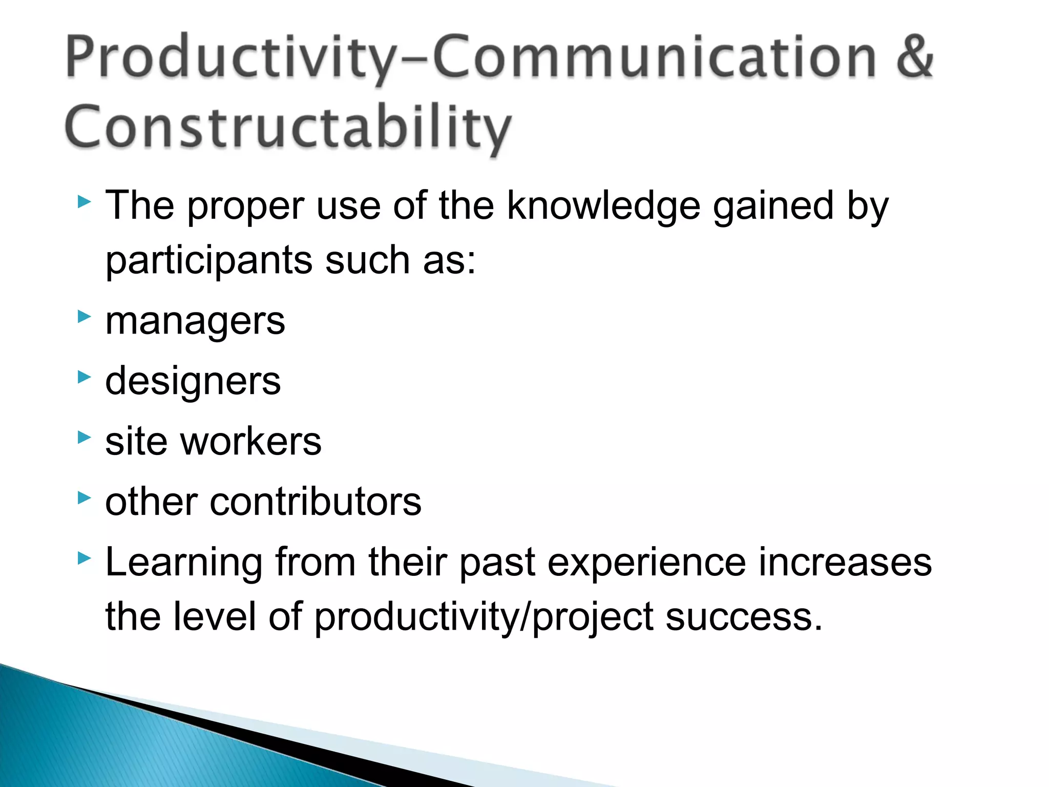 049 integration of constructability | PPT