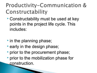 049 integration of constructability | PPT