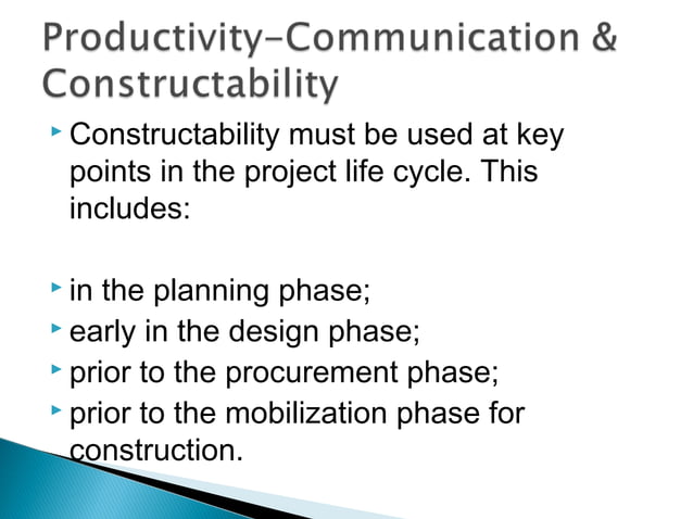049 integration of constructability | PPT