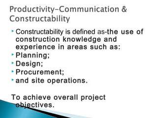 049 integration of constructability | PPT