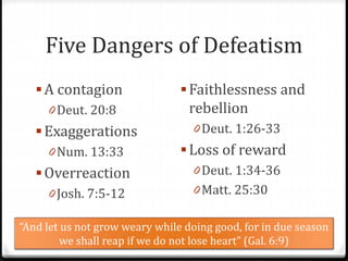 Defeating Defeatism | PPT