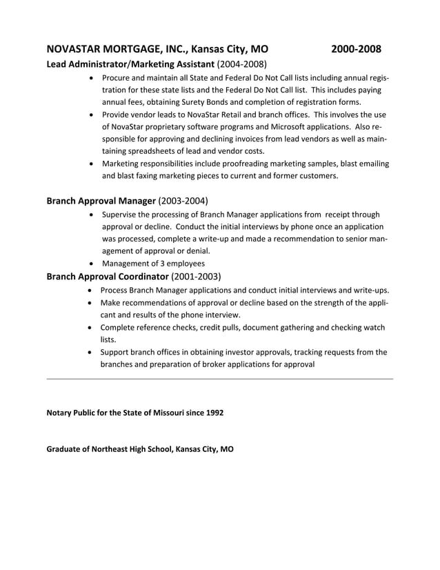 Myra N. Kerr resume | PDF