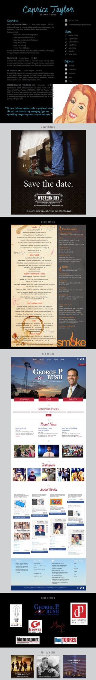 Caprice Taylor's Resume & Creative Samples | PDF