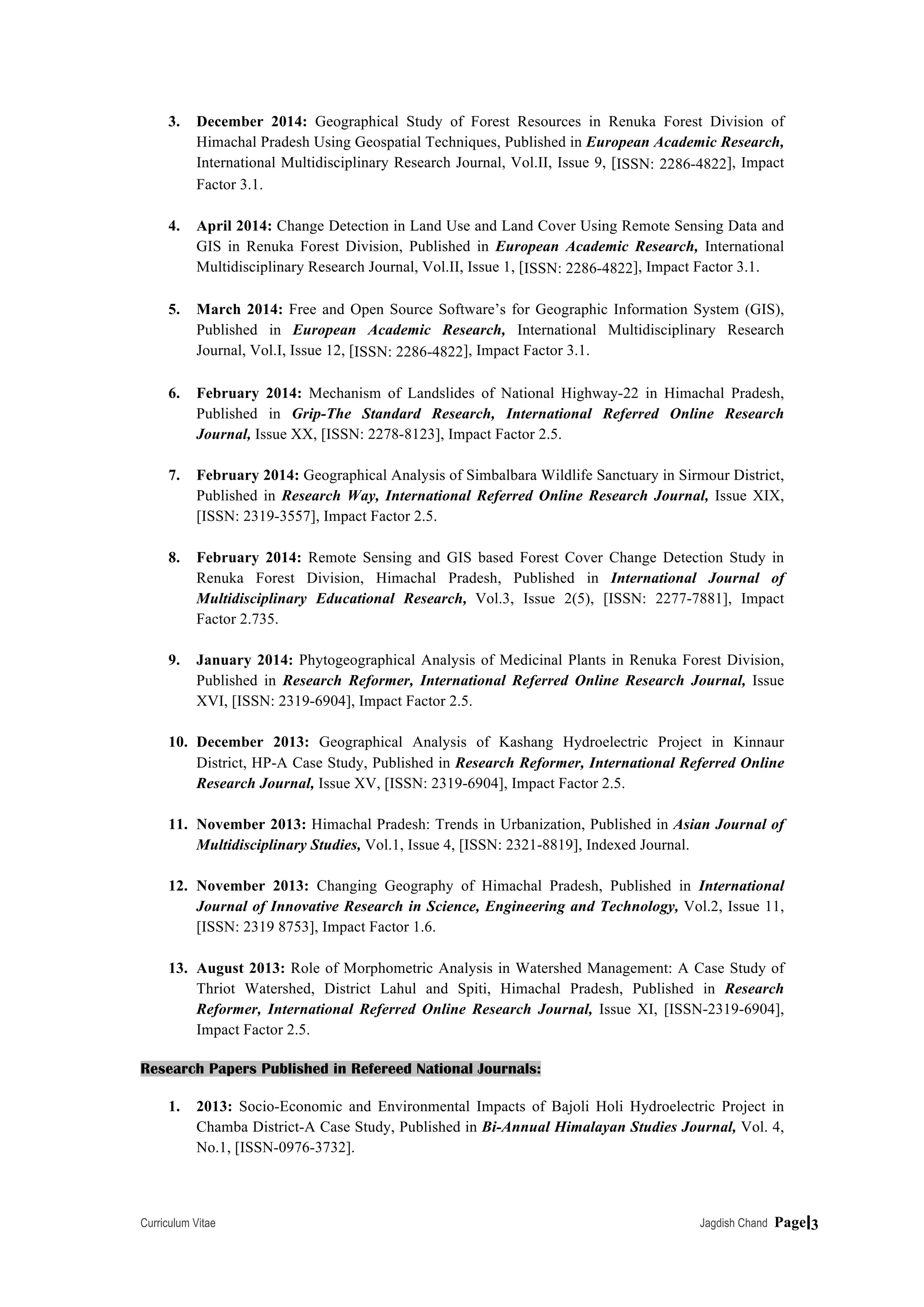 CURRICULUM VITAE | PDF