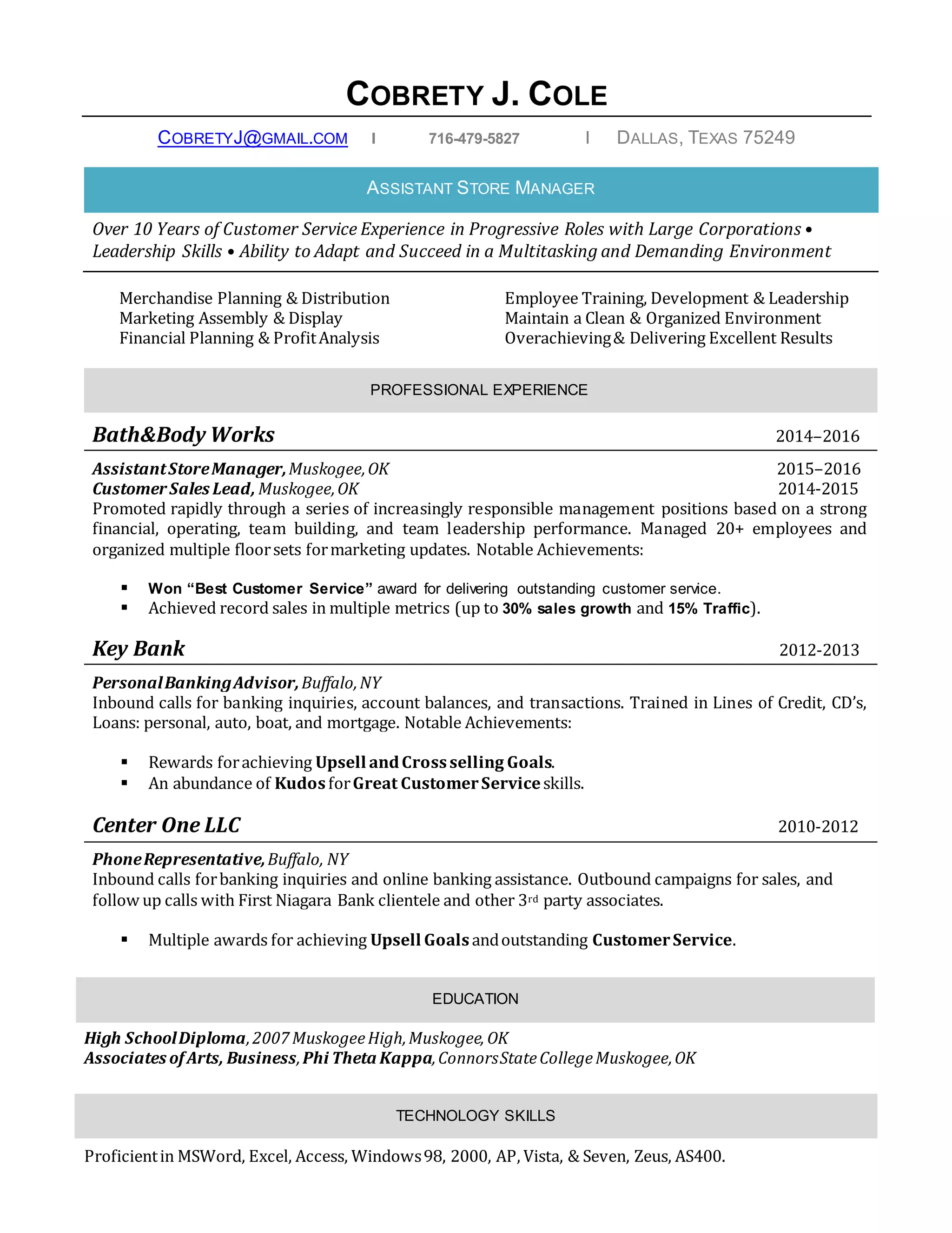 Resume16 | PDF
