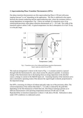 High Resolution X-ray Spectroscopy using Iridium-Gold Phase Transition | PDF | Chemistry | Science