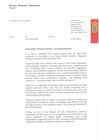 Recommendation letter, Embassy | PDF
