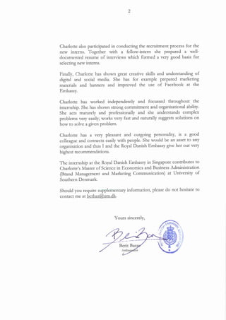 Recommendation letter, Embassy | PDF
