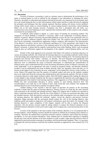 Critical Thinking in Accounting Textbooks | PDF