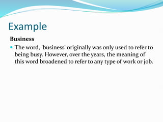 Semantics change over period of time In linguistics | PPTX
