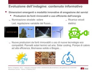 Alessandra Ferrara - Dati ambientali nelle città La struttura dell’indagine, il processo e gli ...